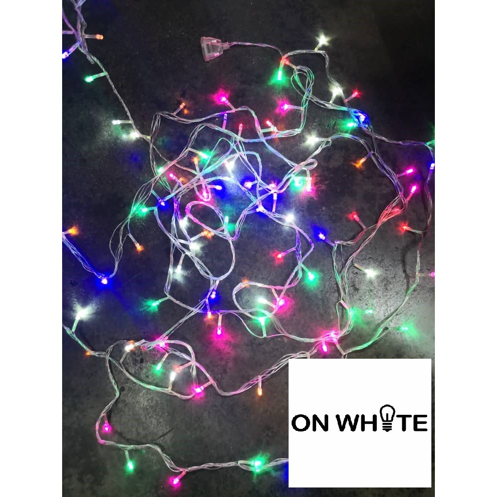 READY STOCK!!!! 100LED 6COLOUR LED STRAIGHT LIGHT / LAMPU RAYA 6 WARNA ...