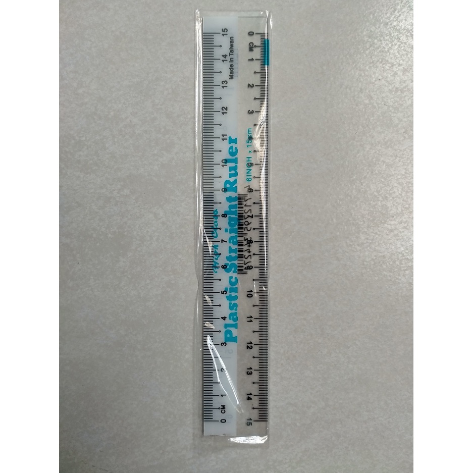 *READY STOCK* 6" Opp Plactic Straight Ruler / Pembaris Plastik 15cm ...