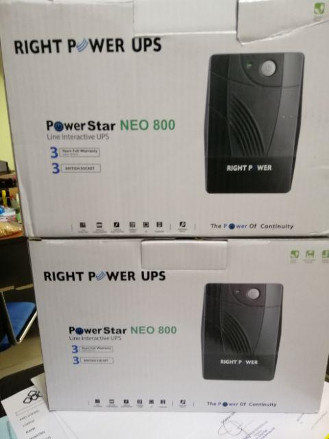 RIGHT POWER 800VA UPS (POWERSTAR NEO 800) AVR AVS AUTOMATIC VOLTAGE ...