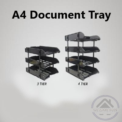 A4 Size Plastic Tray 3/4 Tier A4 Document Tray/A4 Paper tray/ Desk ...