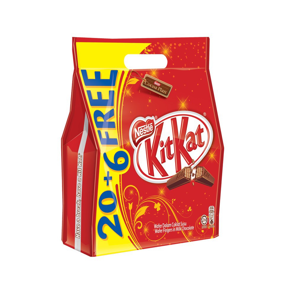 Nestle Kitkat Two Finger Share Bag (20s + 6s) | Shopee Malaysia
