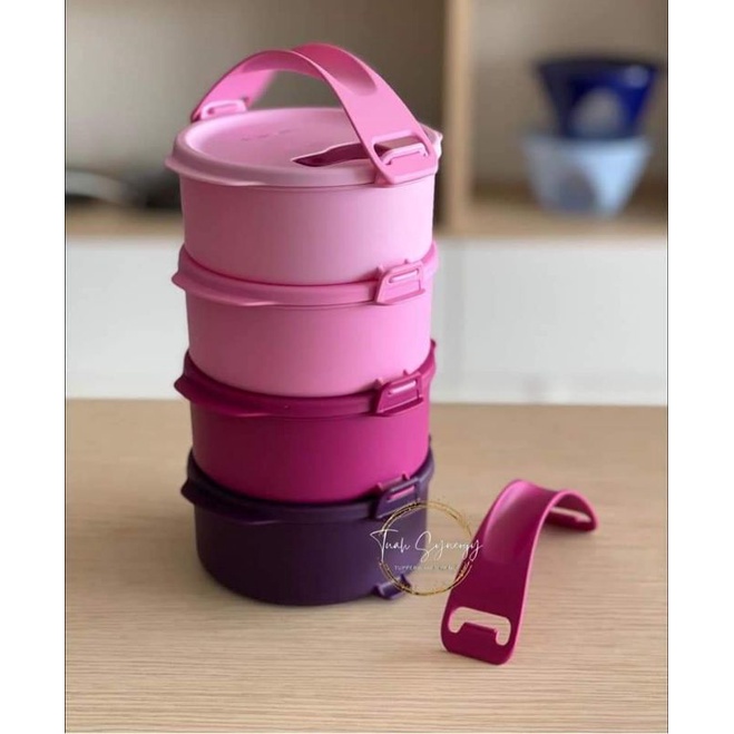 Tup Tiffin Tupperware / Mangkuk Tingkat Tupperware / Snack Cup ...