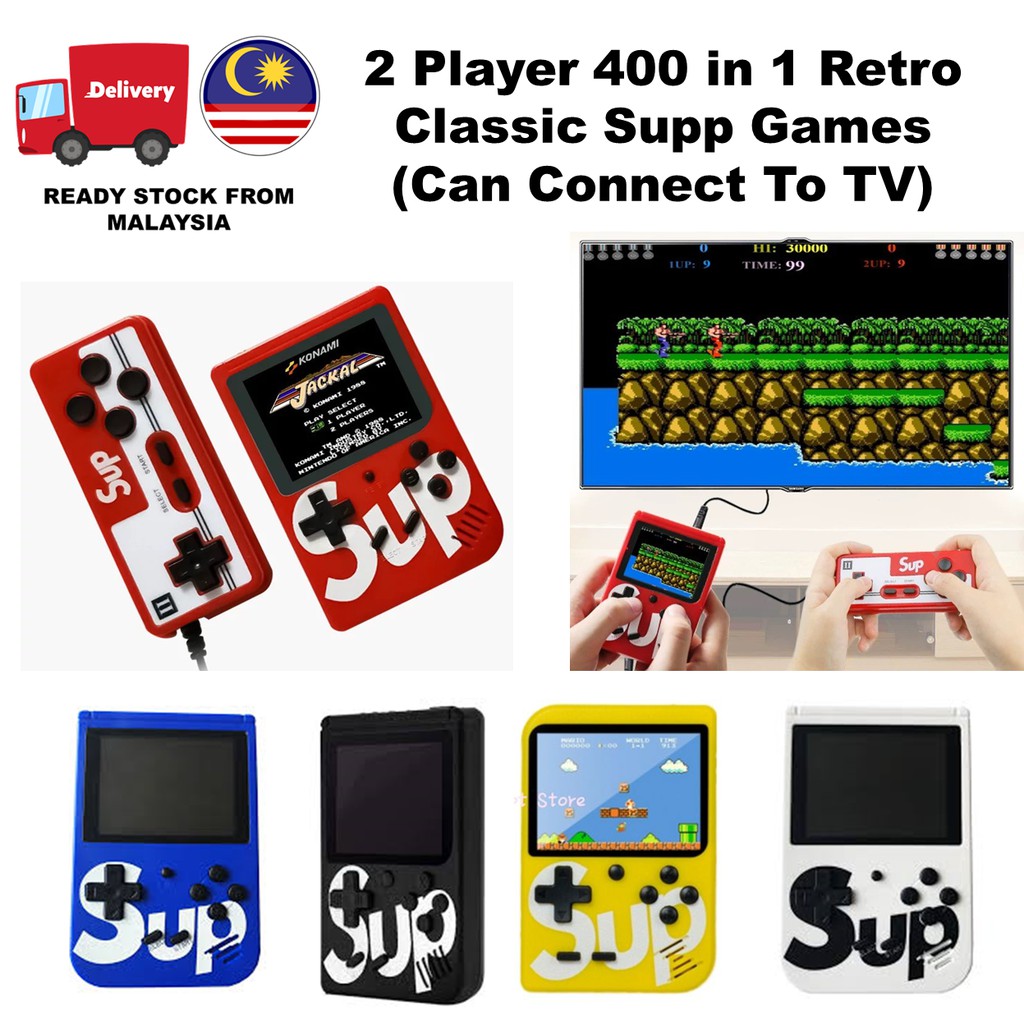 SUP Games 2 Player Retro Mini SUP PLUS Gamebox Built-in 400 Classic ...
