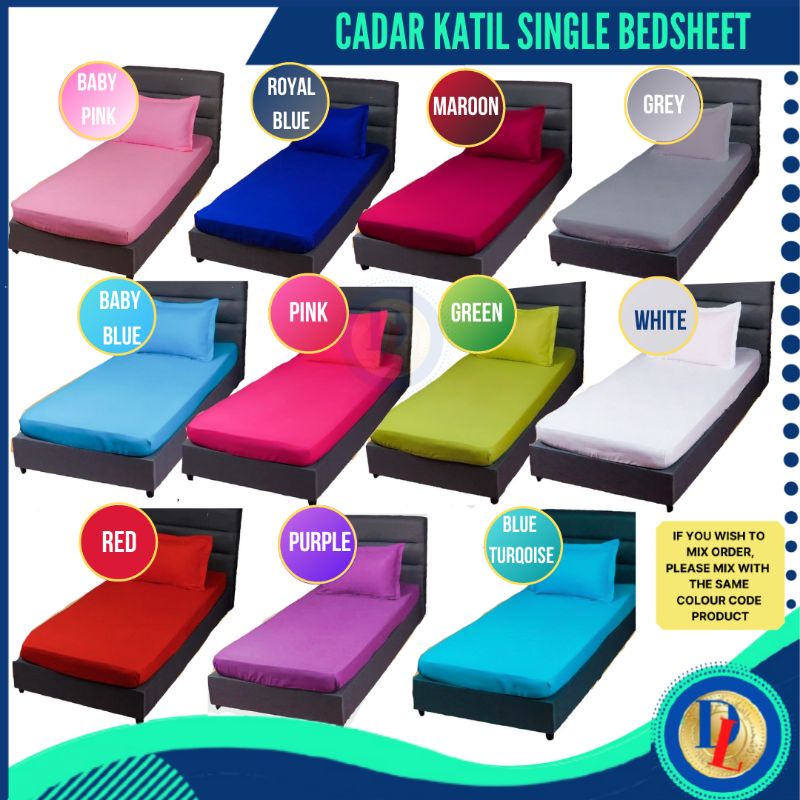 Cadar Katil Single Cadar Asrama Single Bedsheet Single OLI COLLECTION ...