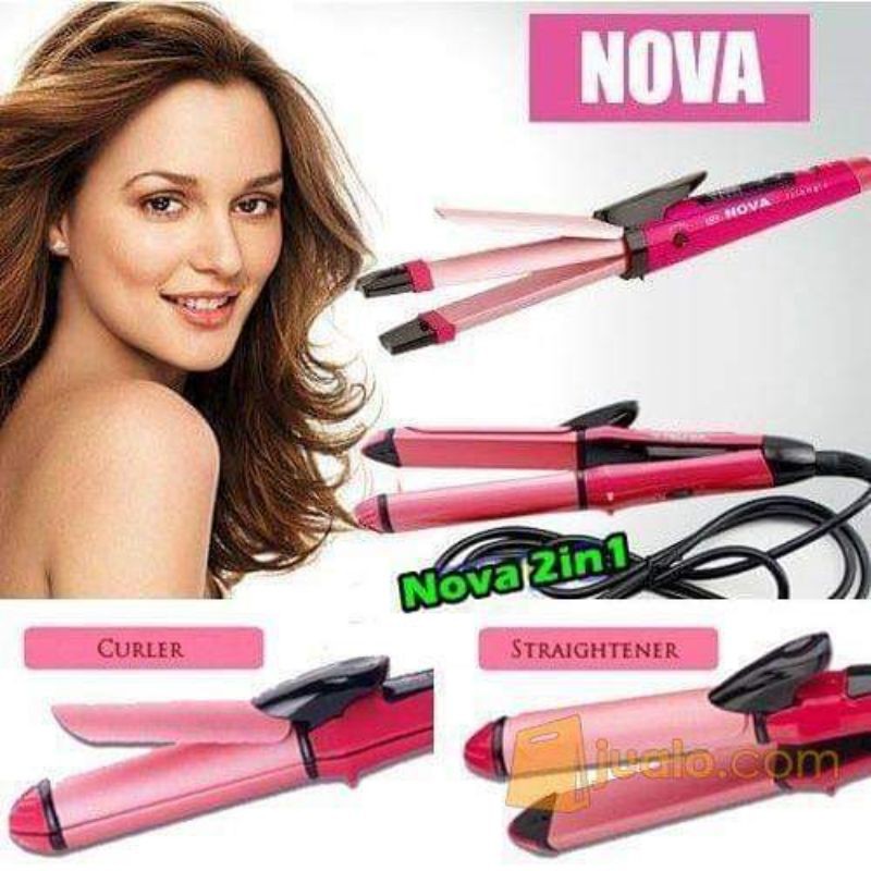 NOVA 2 IN 1 curly straight hair claw | Shopee Malaysia