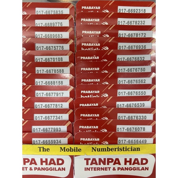 Maxis Hotlink Prepaid VIP Special Rare Number Simkad 017-(6677 ...