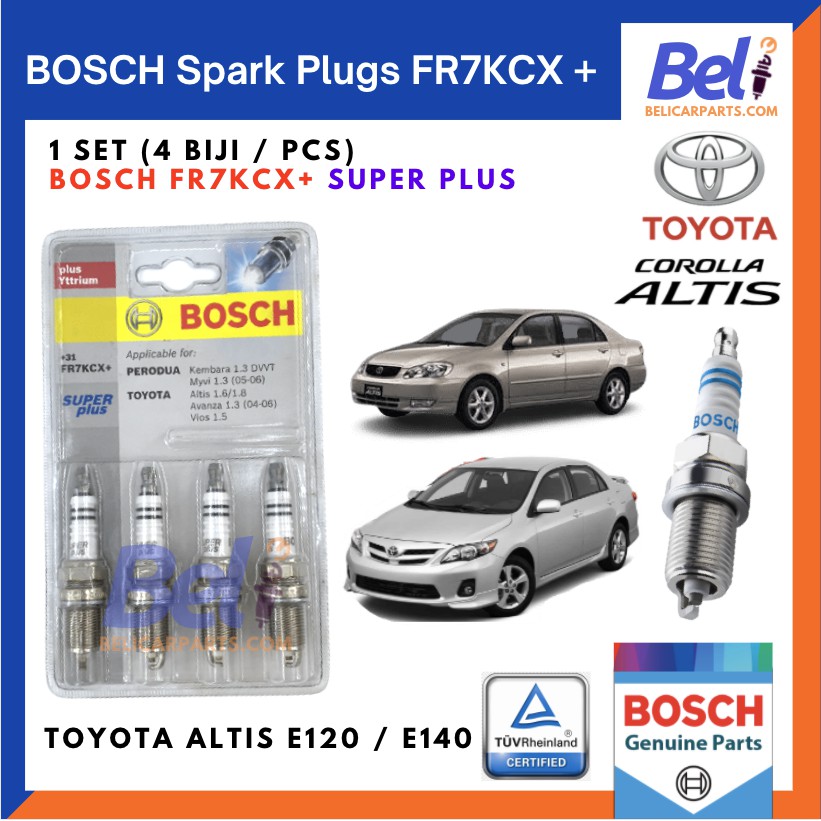 Bosch spark plugs Toyota Altis NCP93 NCP42 Car Spark Plug Bosch FR7KCX ...