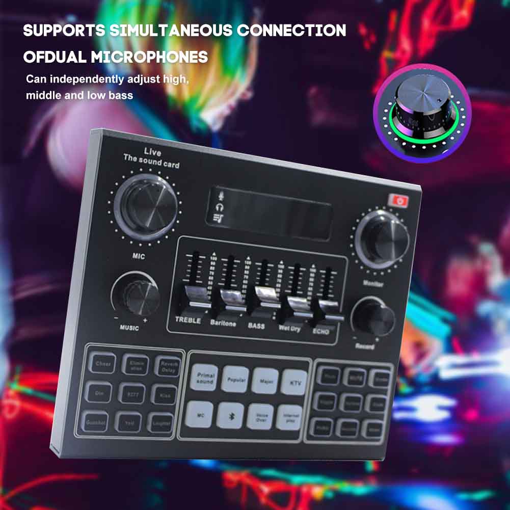 V9 Sound Card Audio Set Interface External Usb Webcast Studio Live ...