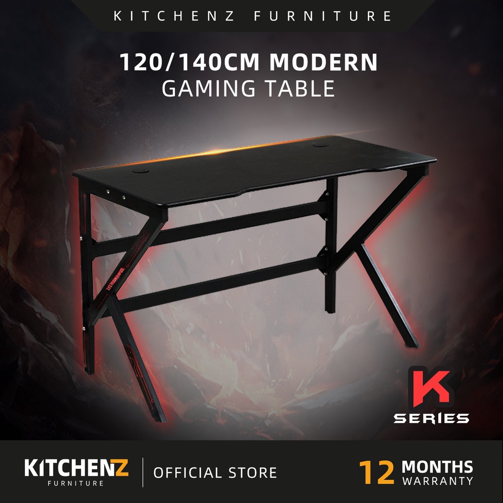 GTGAMEZ K Series 4ft Gaming Table Meja Gaming Office Table Meja Belajar ...