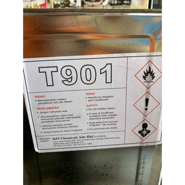 THINNER 901 UNTUK CUCI JUGA BOLEH DIPAKAI PADA PRIMER. 11KG | Shopee ...