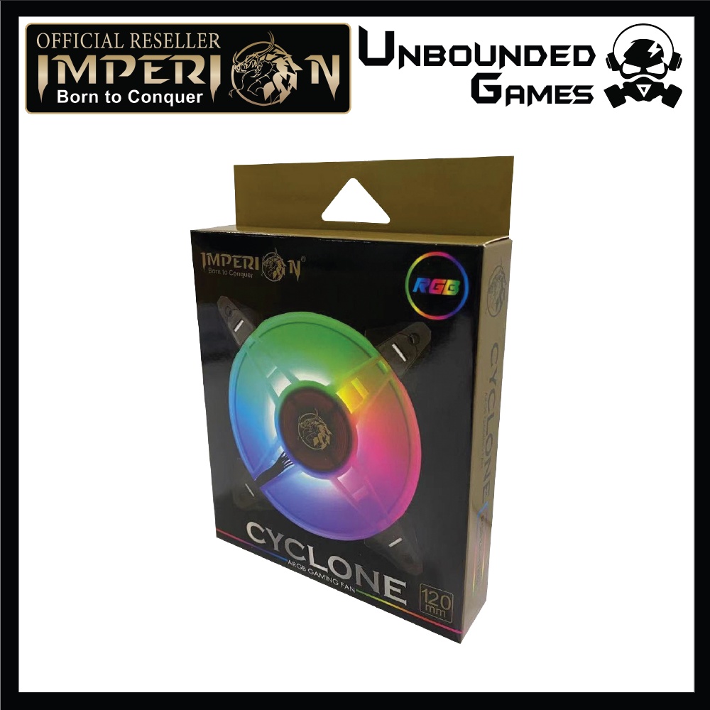 IMPERION CASING FAN CYCLONE TRUE ARGB SYNC 12CM | Shopee Malaysia