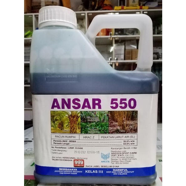 ANSAR 550 4LT HERBICIDE/RACUN RUMPAI | Shopee Malaysia