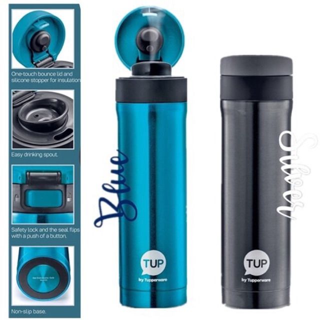 Ready stock tupperware Flip N Sip Thermos Flask 420ml | Shopee Malaysia