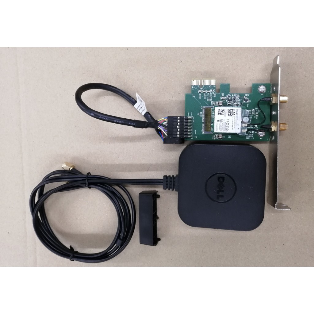 DELL WIFI WIRELESS NETWORK ADAPTER WITH ANTENNA KIT 100% ORIGINAL ...