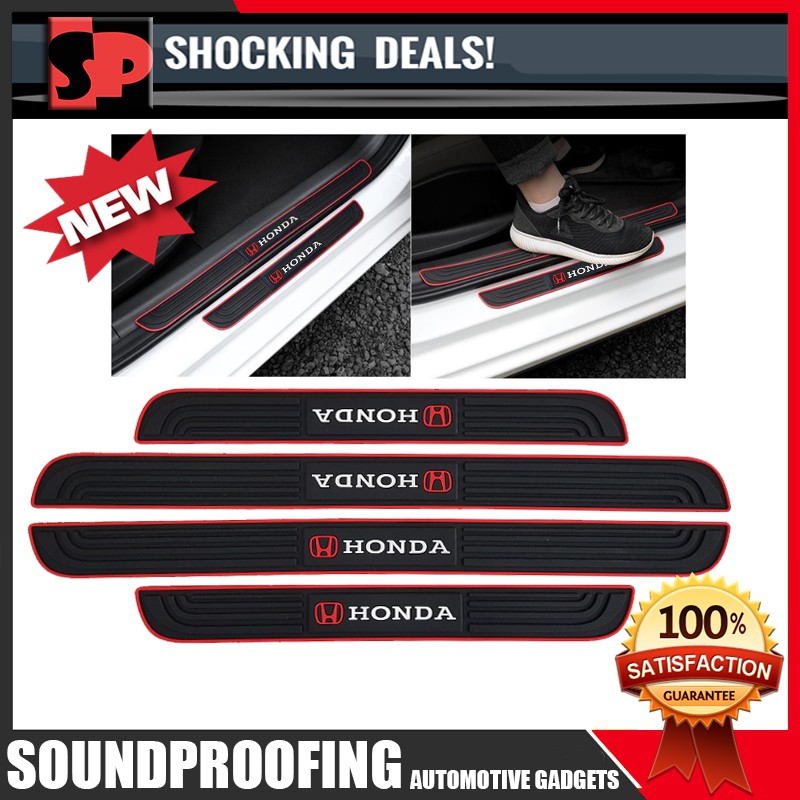 4pcs/Set Honda car decal sticker Car Door Sill Protector Door Bumper ...