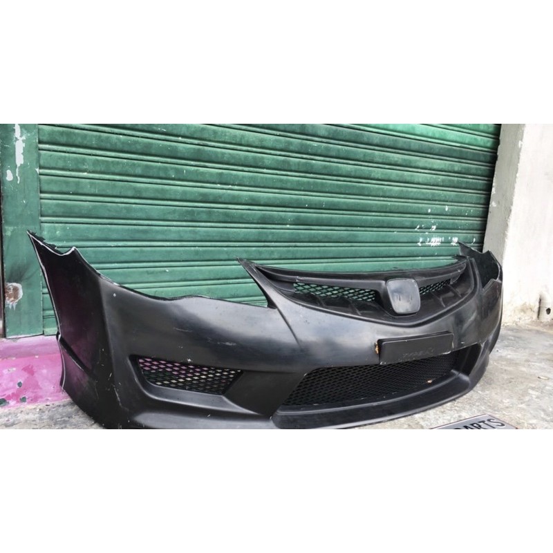 Honda Civic FD2 Type R Front Bumper C/W Airduct Js Racing Lip Fiber ...