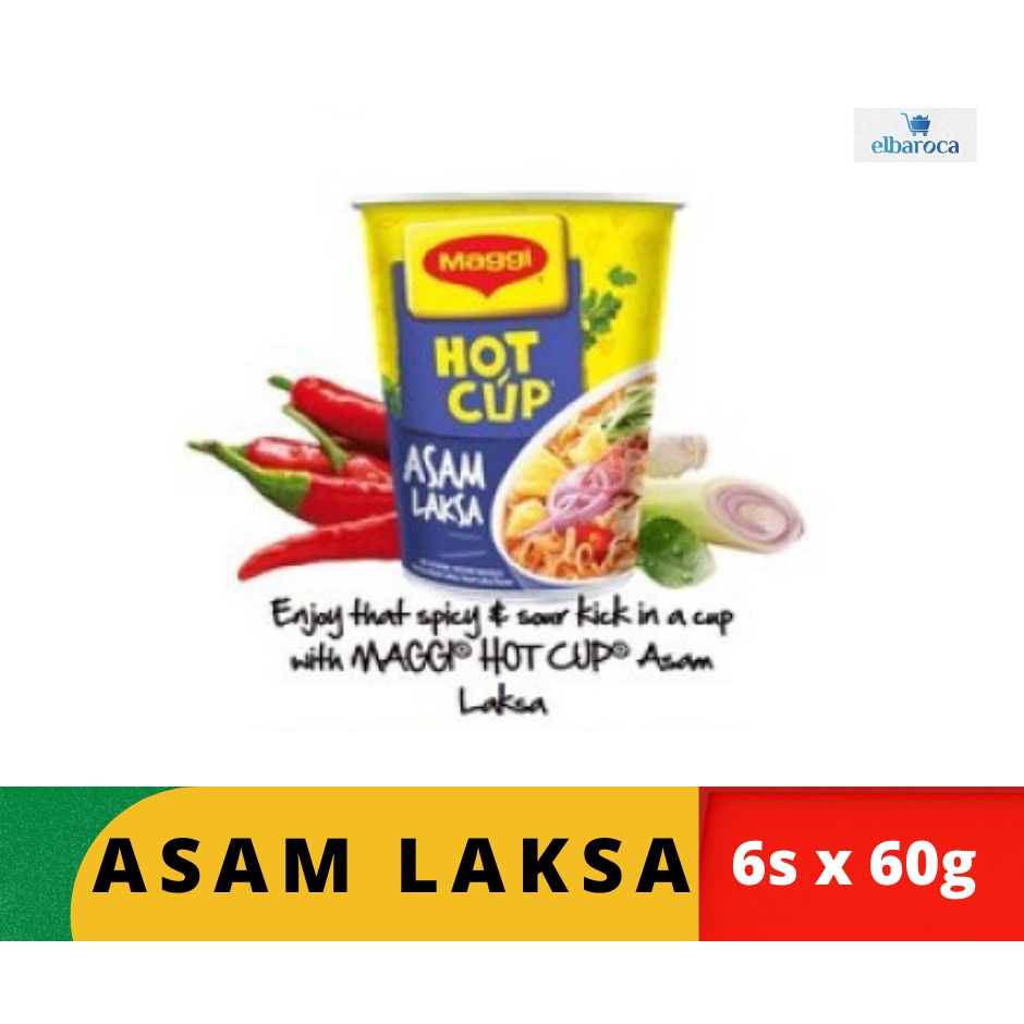 MAGGI Hot Cup - Asam Asam Laksa (6s x 60g) | Shopee Malaysia