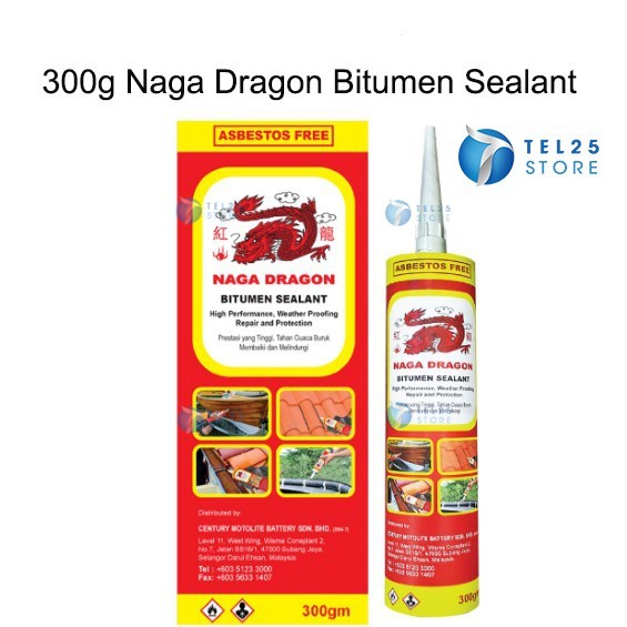 [ 1 UNIT ] Naga Dragon Bitumen Sealant 300g | Shopee Malaysia