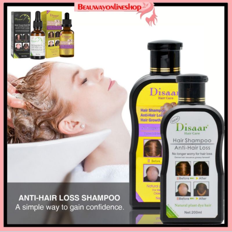 DISAAR Anti-Hair Loss Shampoo & Essential oil | Shopee Malaysia