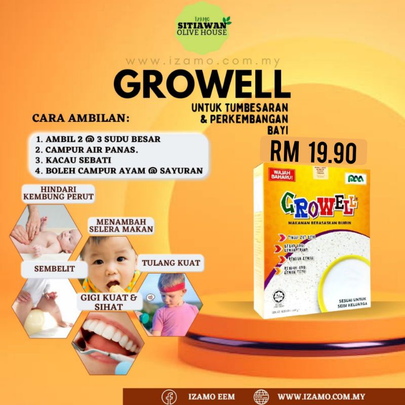 GROWELL 500G-NESTUM BABY DIPERBUAT DARI BIJIRIN BERAS DAN MELUKUT ...