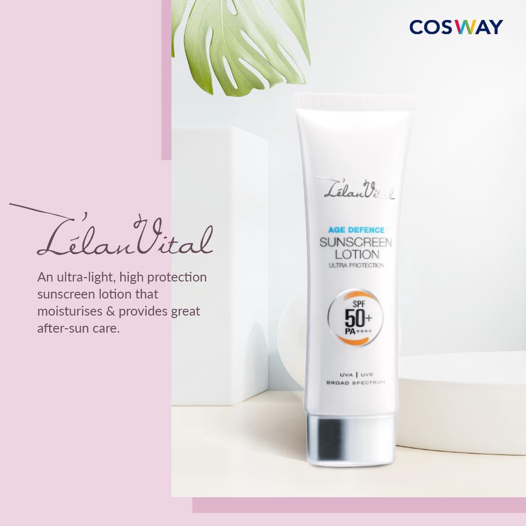 Cosway L'elan Vital Age Defence Ultra Protection Sunscreen Lotion SPF50 ...