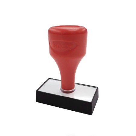 Index Stamp Traditional Red Rubber Stamp Custom Made RS2853 (28 x 53mm ...