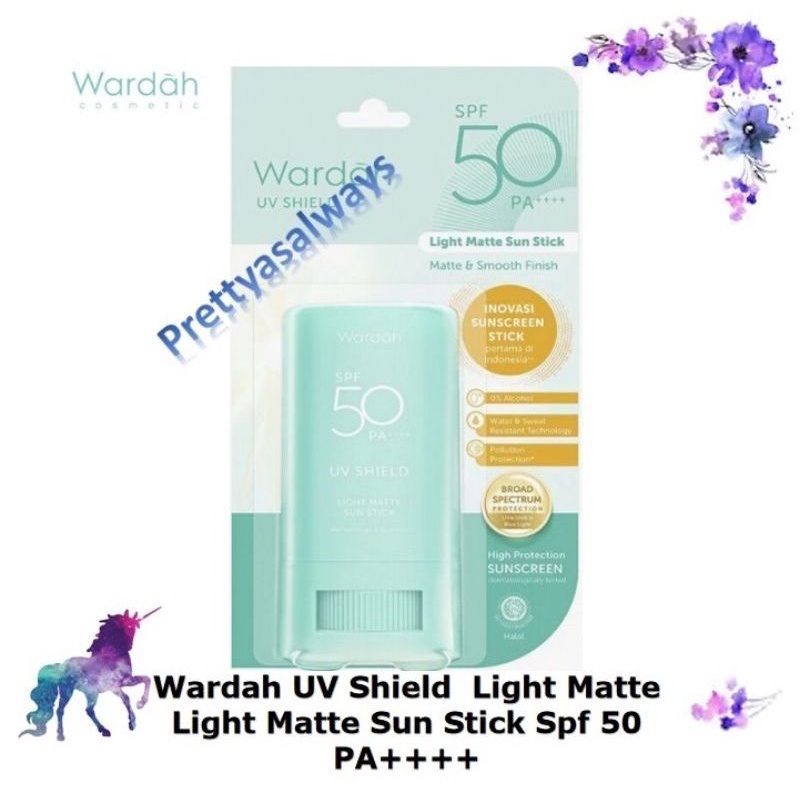 Wardah Uv Shield Light Matte Sun stick SPF50 PA+++ exp:07/2025 | Shopee ...