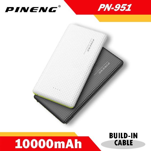 ORIGINAL PINENG PN951 10000mAh Lithium Fast Charging Polymer Power Bank ...