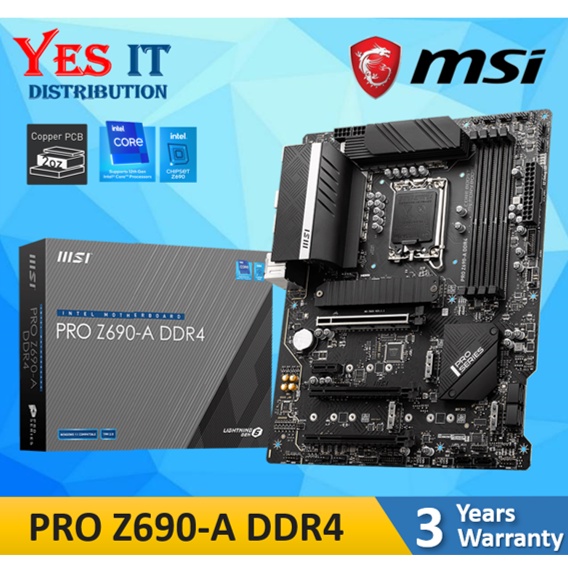 MSI MPG Z690 PRO Z690-A / FORCE WIFI DDR4 ATX INTEL LGA1700 MOTHERBOARD ...