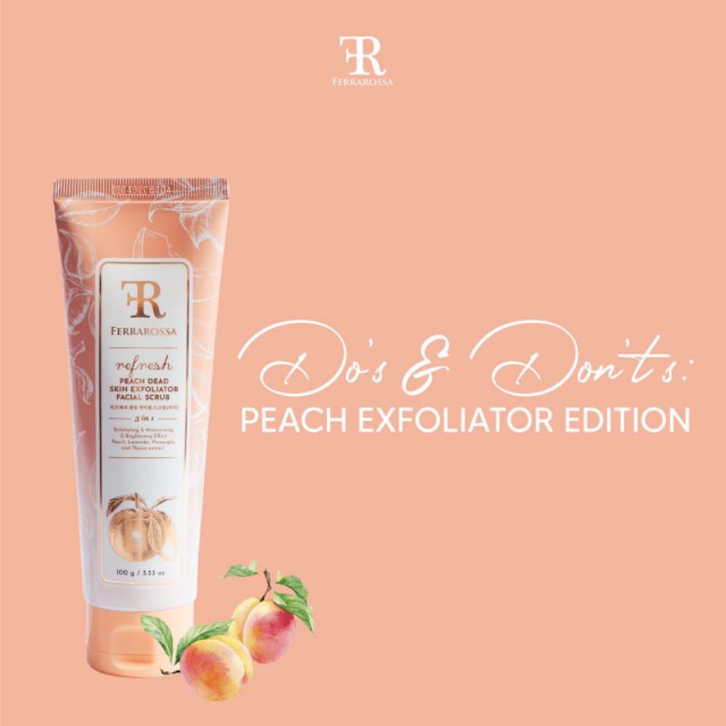 [READY STOCK] Ferra Rossa Peach Exfoliator | Shopee Malaysia