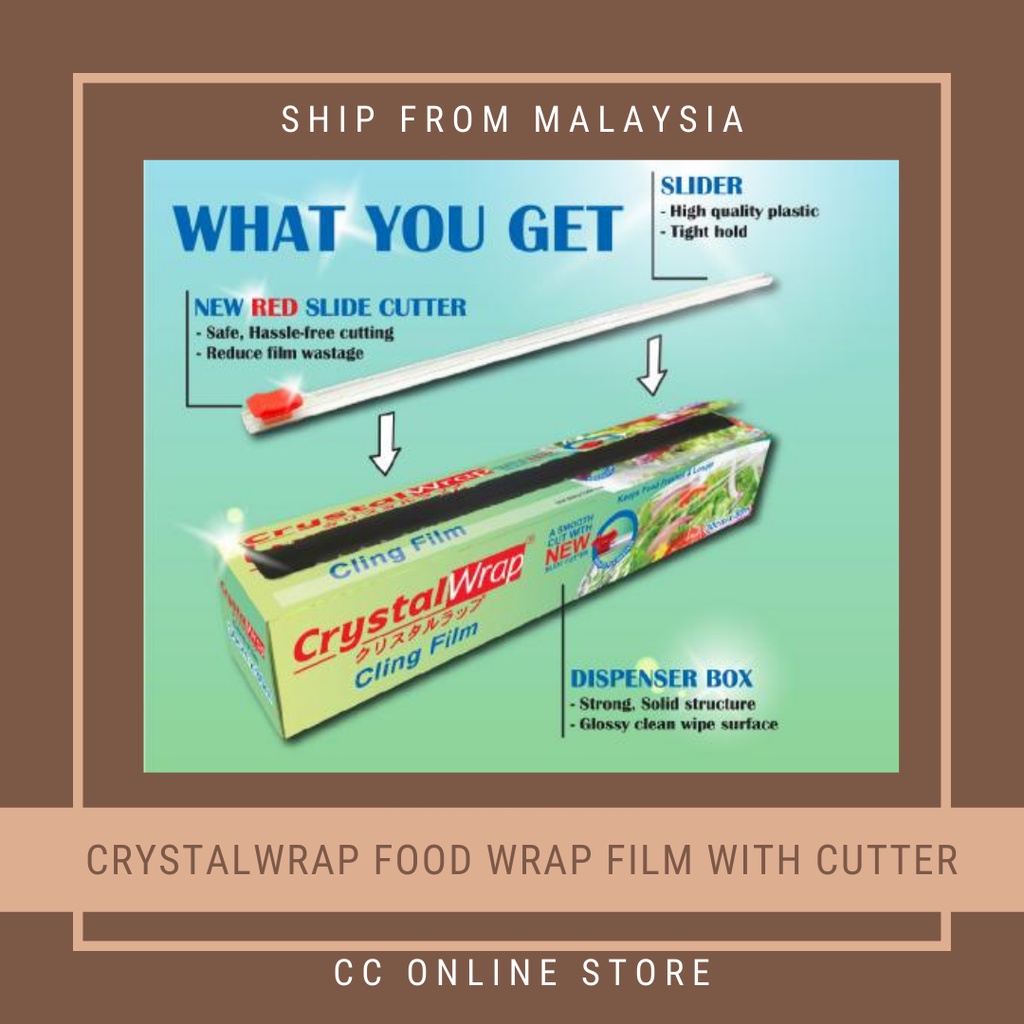 CrystalWrap Catering Film / Food Wrap / Cling Film with Slide Safe ...
