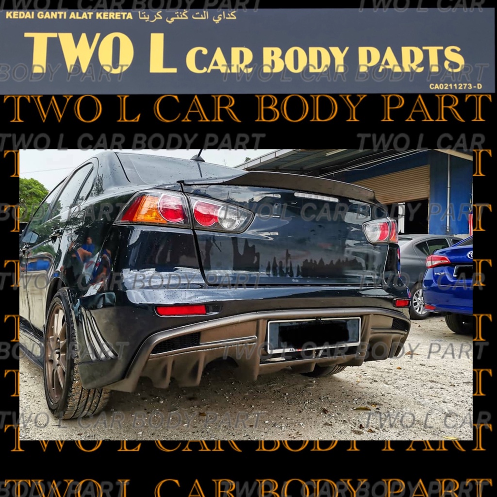 lancer gt and inspira rear bumper model varis v1 fibre material ...