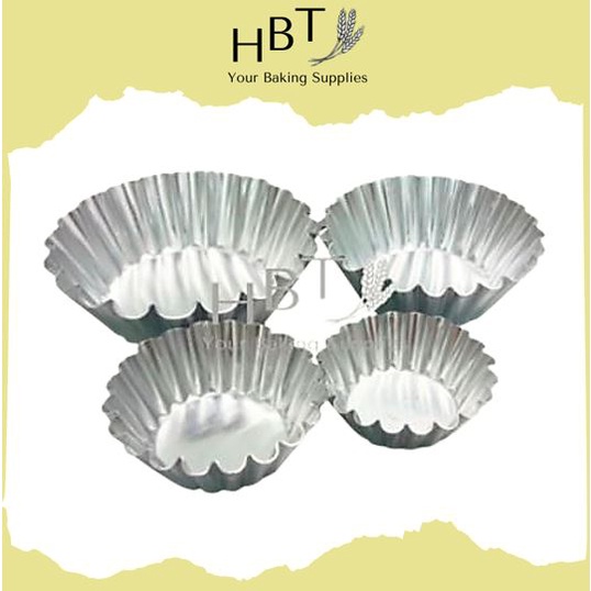 12pcs High Quality Aluminium Shell Tart Mould/Cheese Tart Mould / Acuan ...