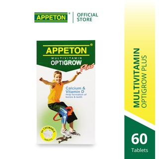 APPETON Multivitamin Optigrow Plus Chewable Tablet for Optimum Growth ...