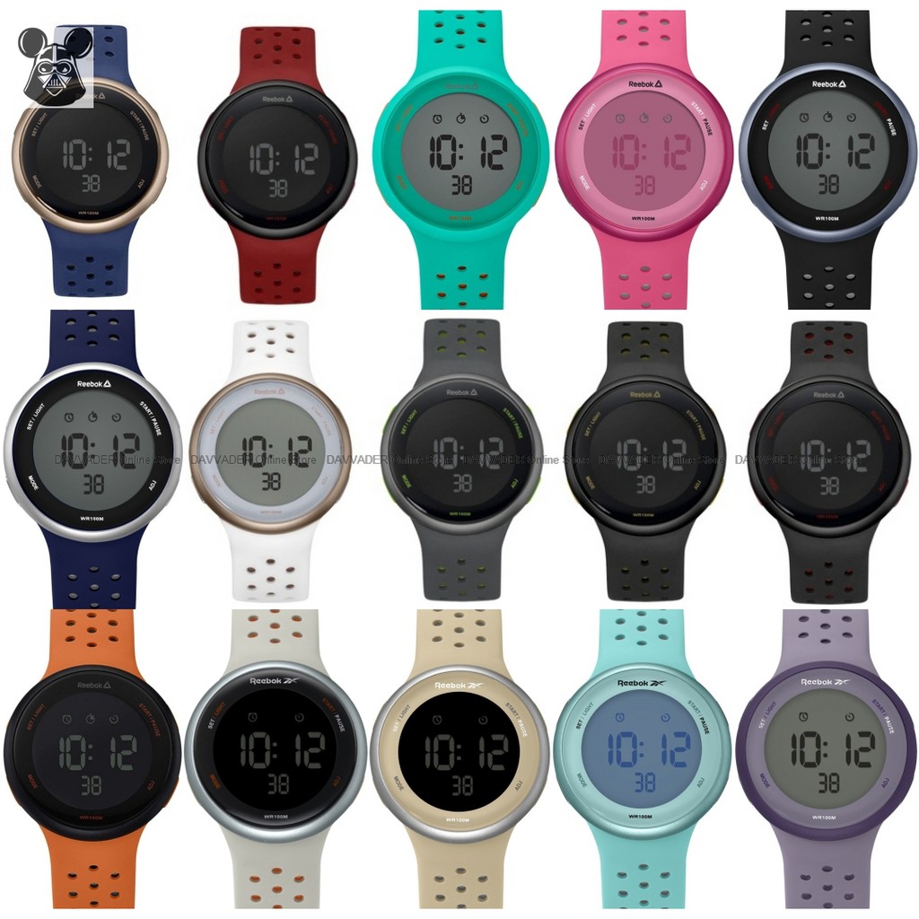 Reebok Watch RD-ELE-G9 / RV-ELE-U9 Unisex Elements Digital 44mm ...