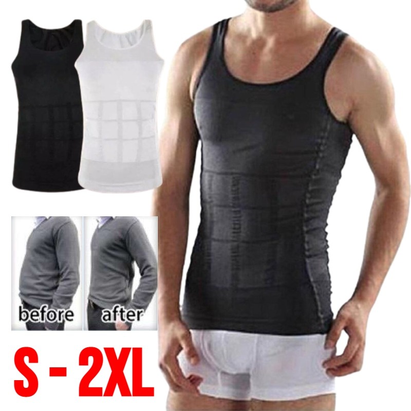 Man Singlet Men Slimming Singlet Shaper Body Slim Shirt Shapewear Waist ...