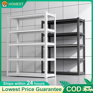 HM 3/4/5 Tier Metal Adjustable Boltless Rack Warehouse Rak Barang Rak ...