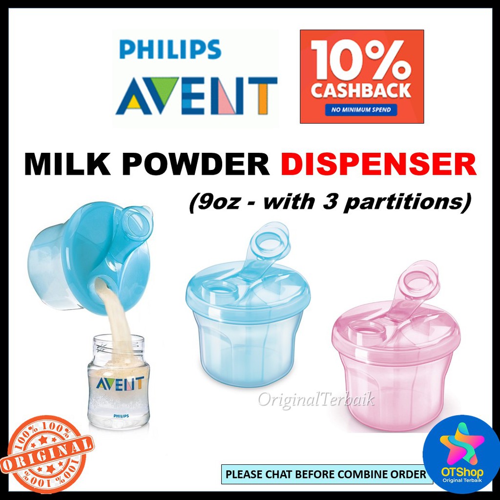 Philips avent milk powder dispenser / bekas simpan susu baby / avent ...