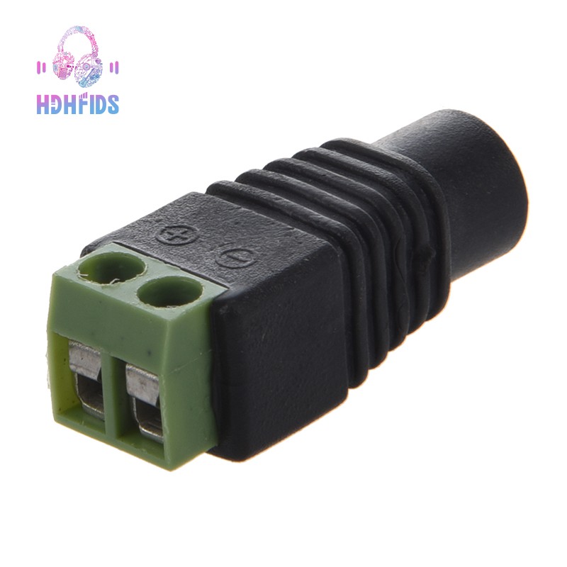 🔧5.5 x 2.1mm dc power female jack connector plug for cctv camera dvr ...
