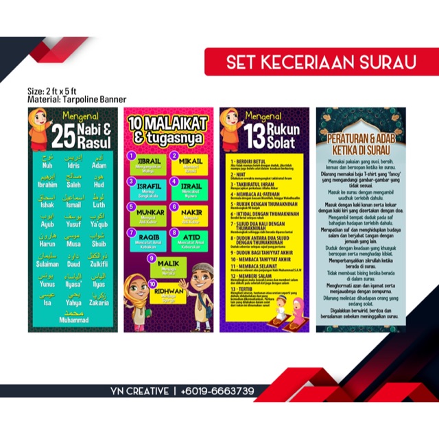 BANNER HIASAN SURAU - KECERIAAN SURAU | Shopee Malaysia