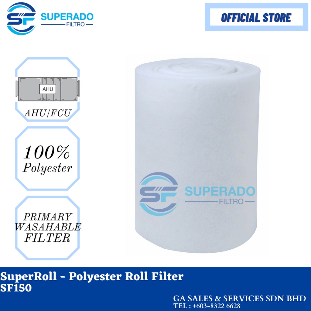 AIR FILTER/FILTER MEDIA ROLL, PRIMARY FILTER, COTTON AIR FILTRATION ...