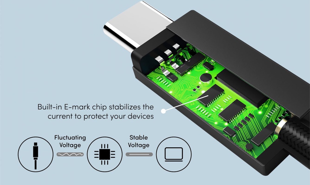 [E-Mark Chip] Prolink 100W PD USB-C 3.2 Gen 2 Fast Charging Thunderbolt ...