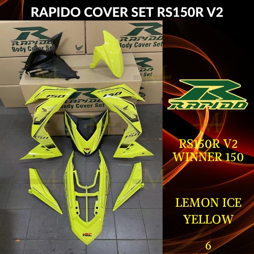 RAPIDO COVER SET RS150R/RS150 V2 WINNER 150 (6) LEMON ICE YELLOW ...