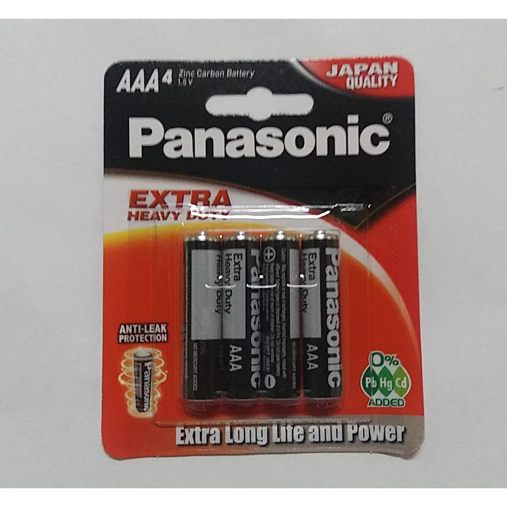 Panasonic Extra Heavy Duty AAA Size (4 Pcs/Pack) UM-4SHD/4B | Shopee ...