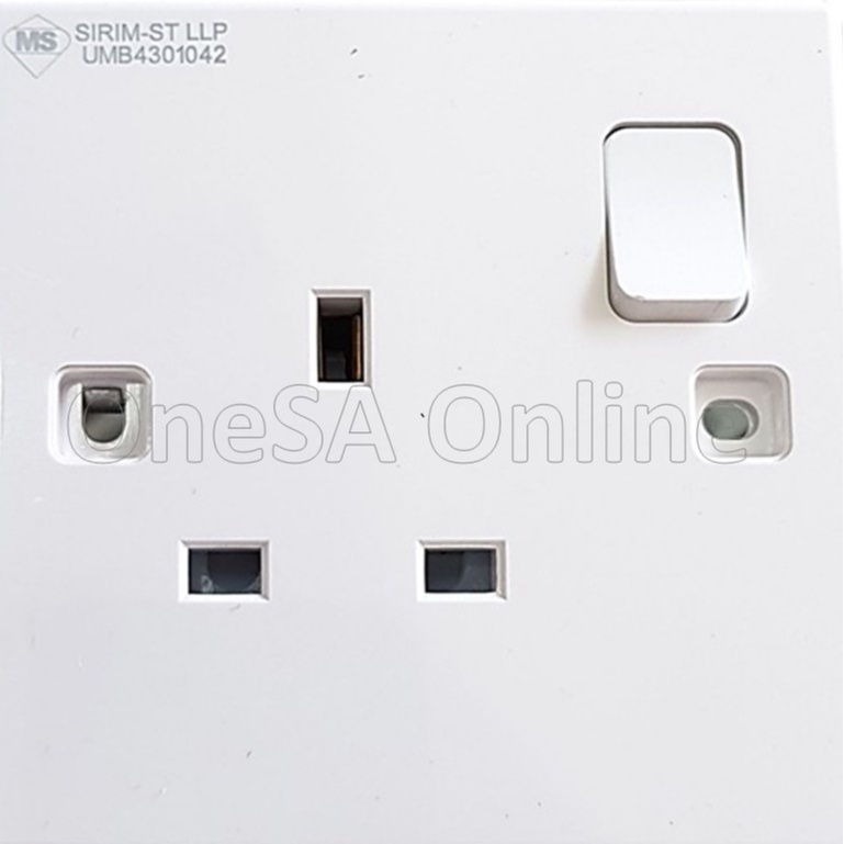 UMS PVC SWITCH SOCKET OUTLET, 13A, (SP2913A) | Shopee Malaysia