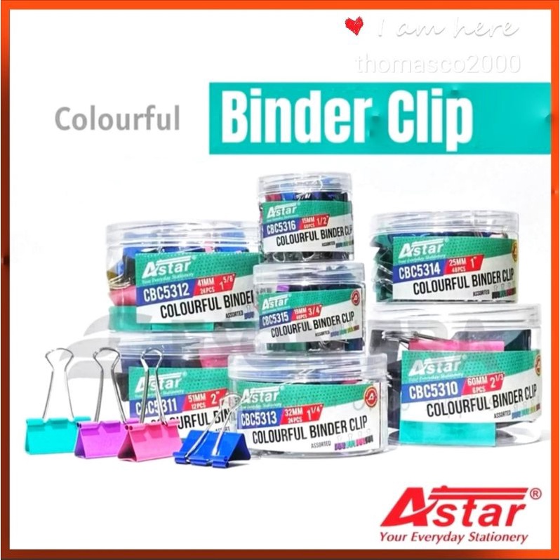 Astar Colours Binder Clip / Price Per Drum / All Size / Paper Clip ...
