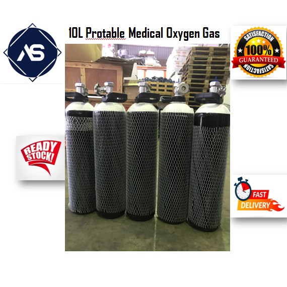MEDICAL OXYGEN COMPRESSED GAS CYLINDER 10L (Incl.Med.Grade O2 Gas ...