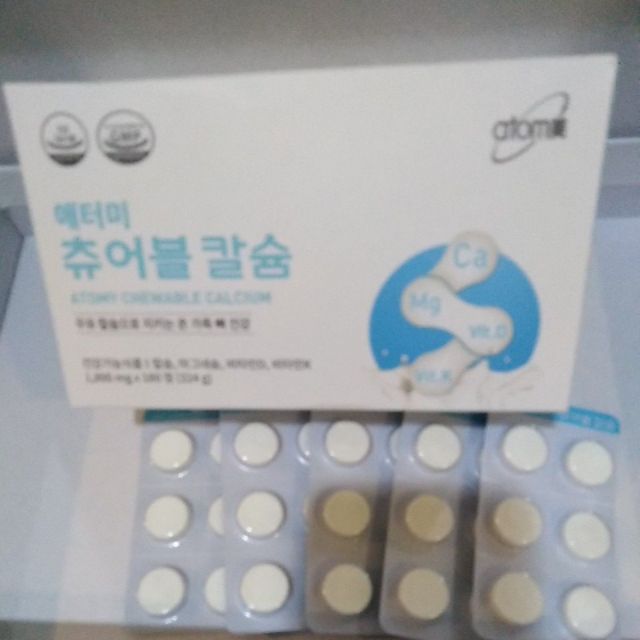 Atomy CHEWABLE CALCIUM 艾多美牛奶咀嚼钙片1800mgx120粒（216g) RM85.80蓟no | Shopee ...
