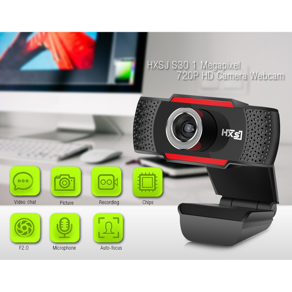 180 Degree USB 1 Megapixel HD Camera Webcam with Microphone Laptop ...