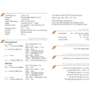 DELAB DP-34 earth Fault and over current Relay DP34 efr efocr ocr ...